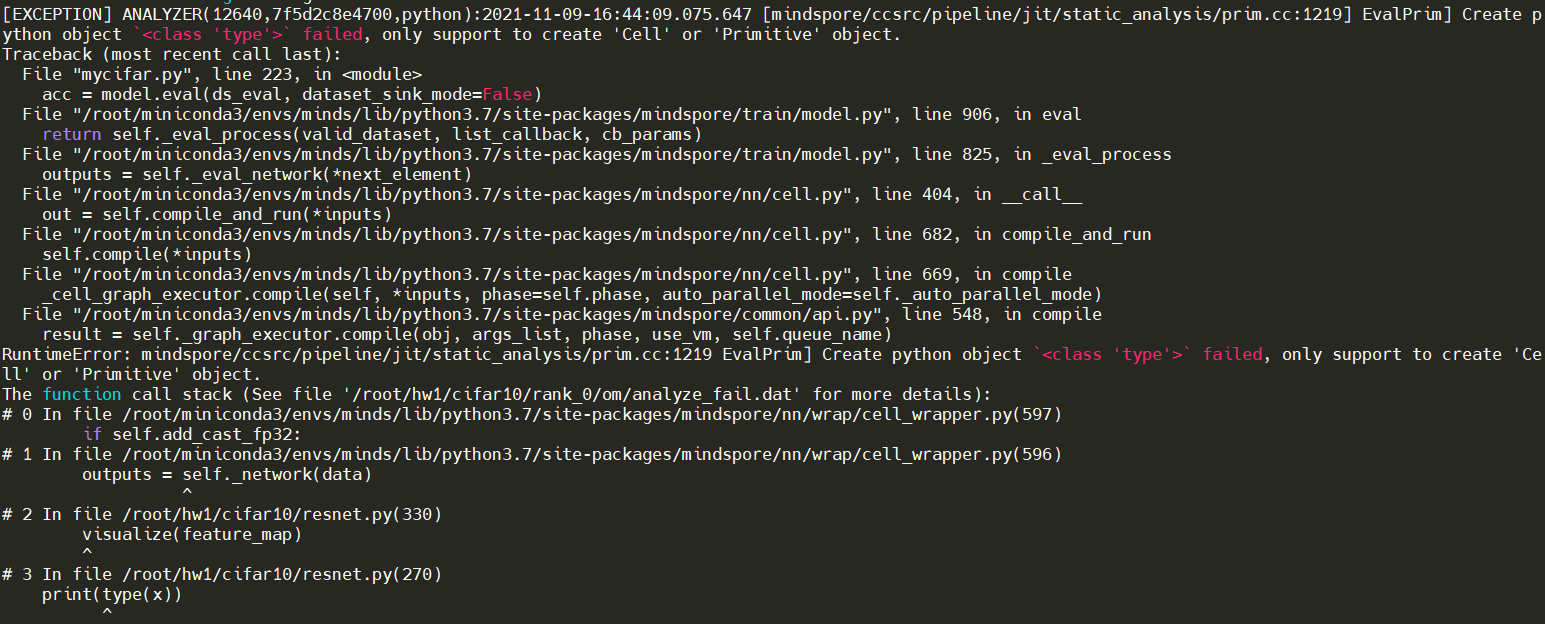 华为Mindspore静态图无法操作中间参数 | Wenretium's Space